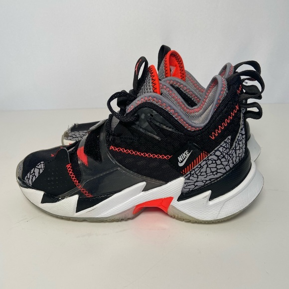 Nike | Shoes | Nike Jordan Youth Size 4y Why Not Zer3 Black Cement 209 ...